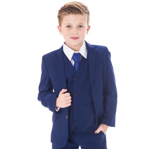 Boys Royal Blue Communion 5 Piece Suit, Shoes & Tie | Communion Suit ...
